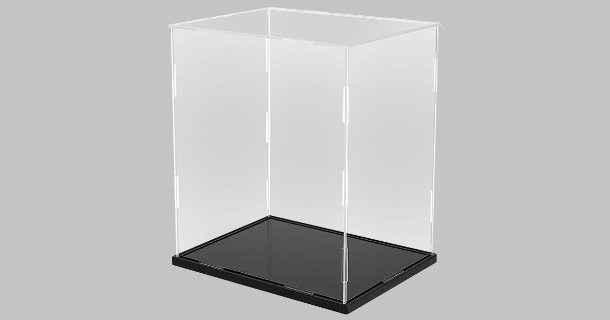 Acrylic Figurines Display Box 20x15x25 cm - Tool-Free Assembly
