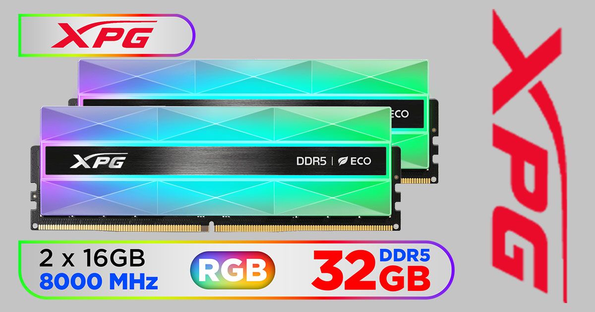 ADATA XPG Lancer Neon 32GB (2x16GB) DDR5 8000MHz Desktop Memory