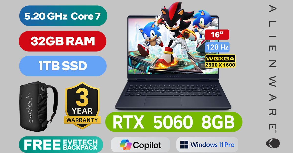 Alienware 16 Aurora AC16250 Core 7 | Alienware 16 Aurora 32GB/1TB ...