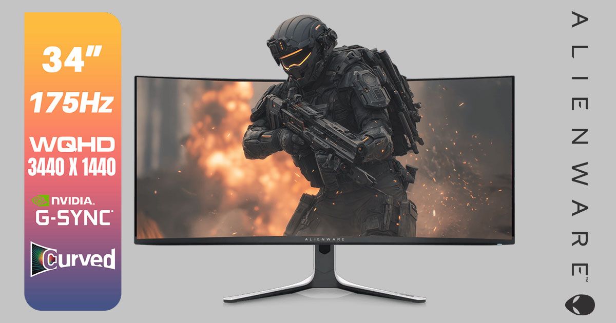 Alienware AW3423DW 34" QD-OLED Curved Gaming Monitor