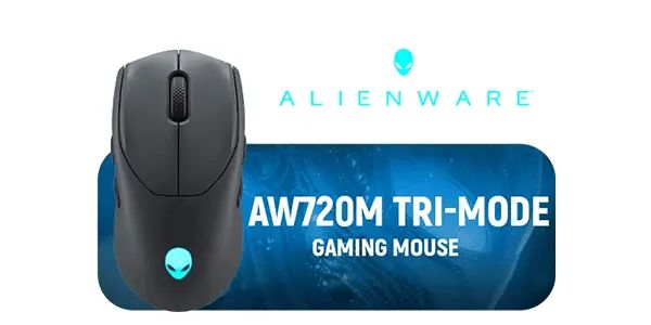 Alienware Tri-Mode AW720M Wireless Gaming Mouse - High Performance ...