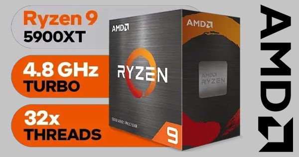 AMD Ryzen 9 5900XT 16-Core 4.8GHz Desktop Processor
