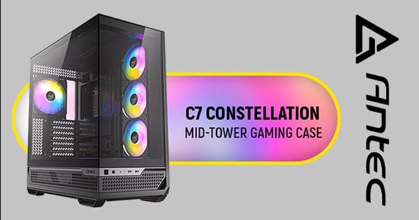 Antec C7 Mid-Tower E-ATX Gaming Case — ARGB, 360mm Radiator