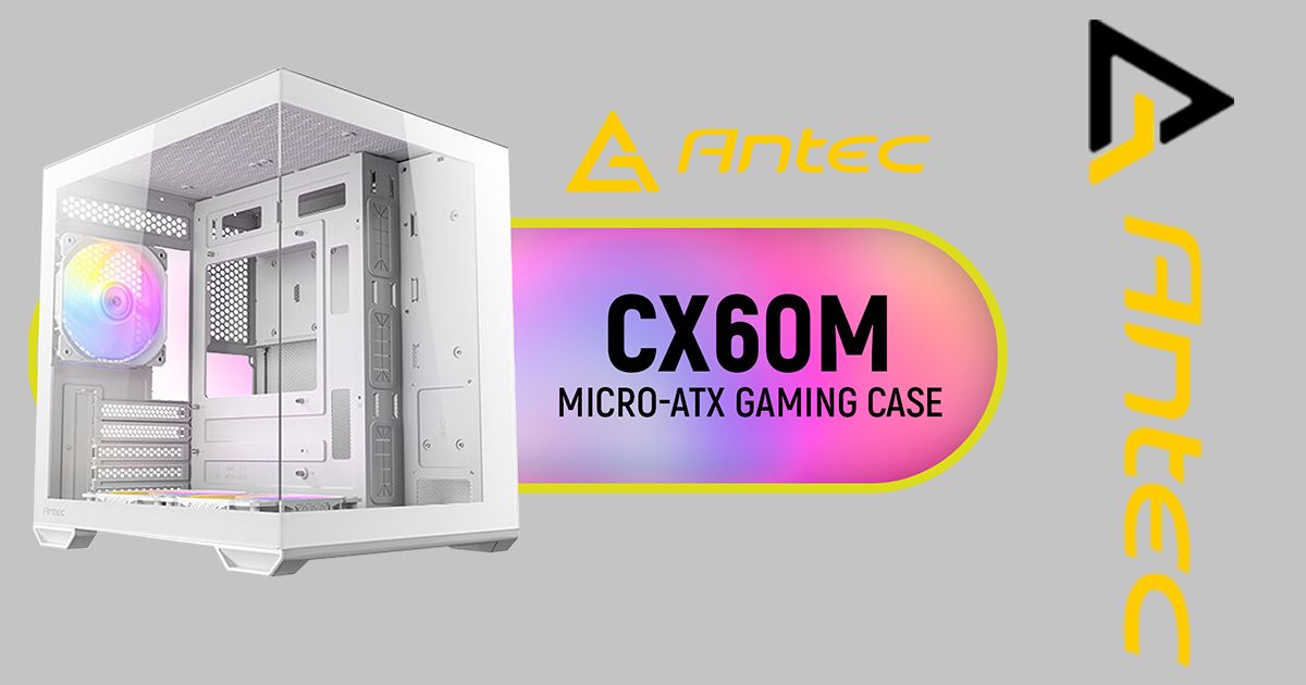 Antec CX60M ARGB Mini Tower Case — 270° Panoramic View