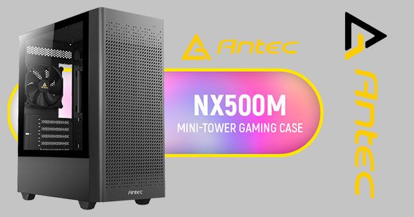 Antec NX500M M-ATX Gaming Case - Black | Premium Performance & Style