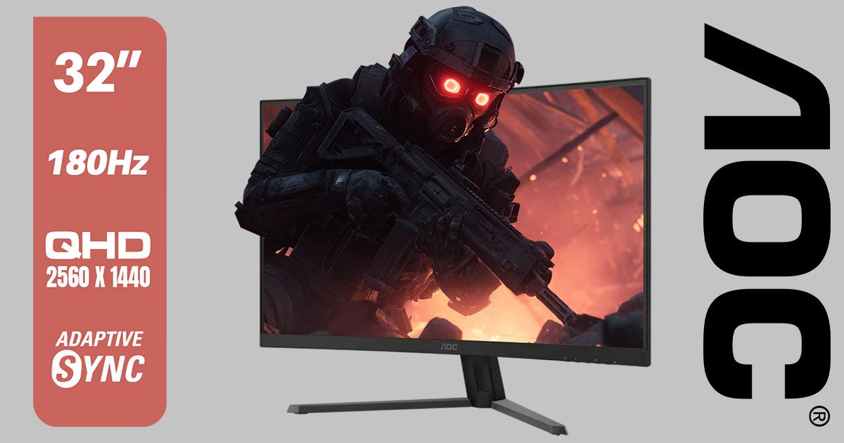 AOC CQ32G4E 32" QHD Curved Gaming Monitor — 180Hz