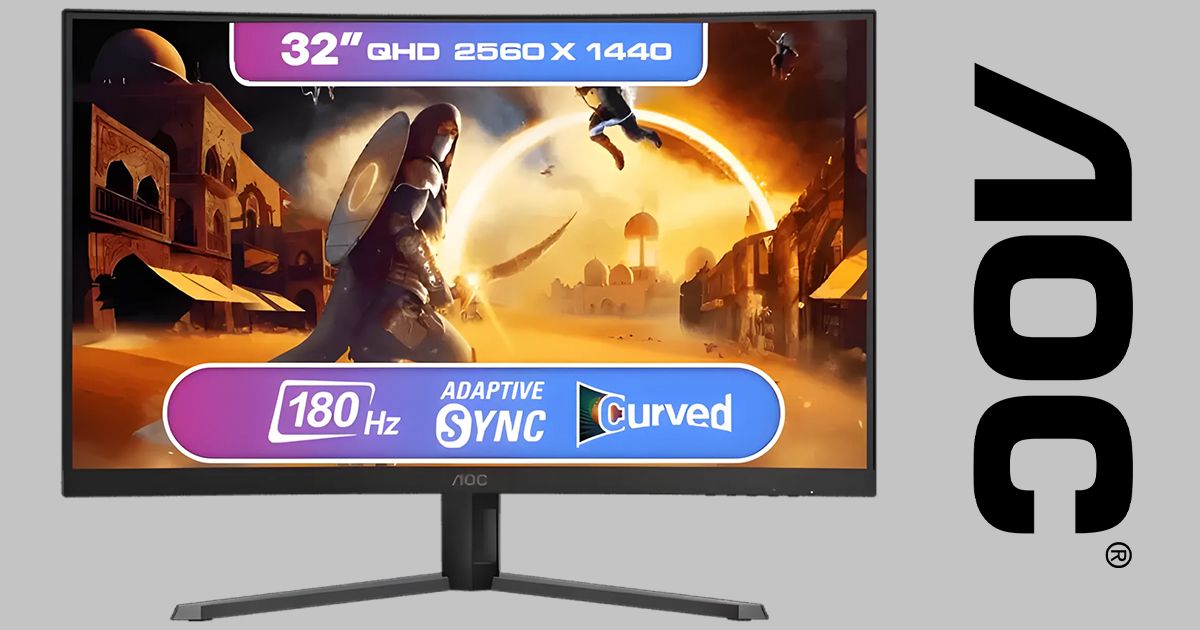AOC CQ32G4E 32" Curved Gaming Monitor - Immersive Open Box Deal