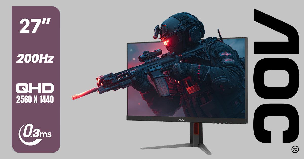 AOC Q27G4/D 27" QHD 200Hz Gaming Monitor
