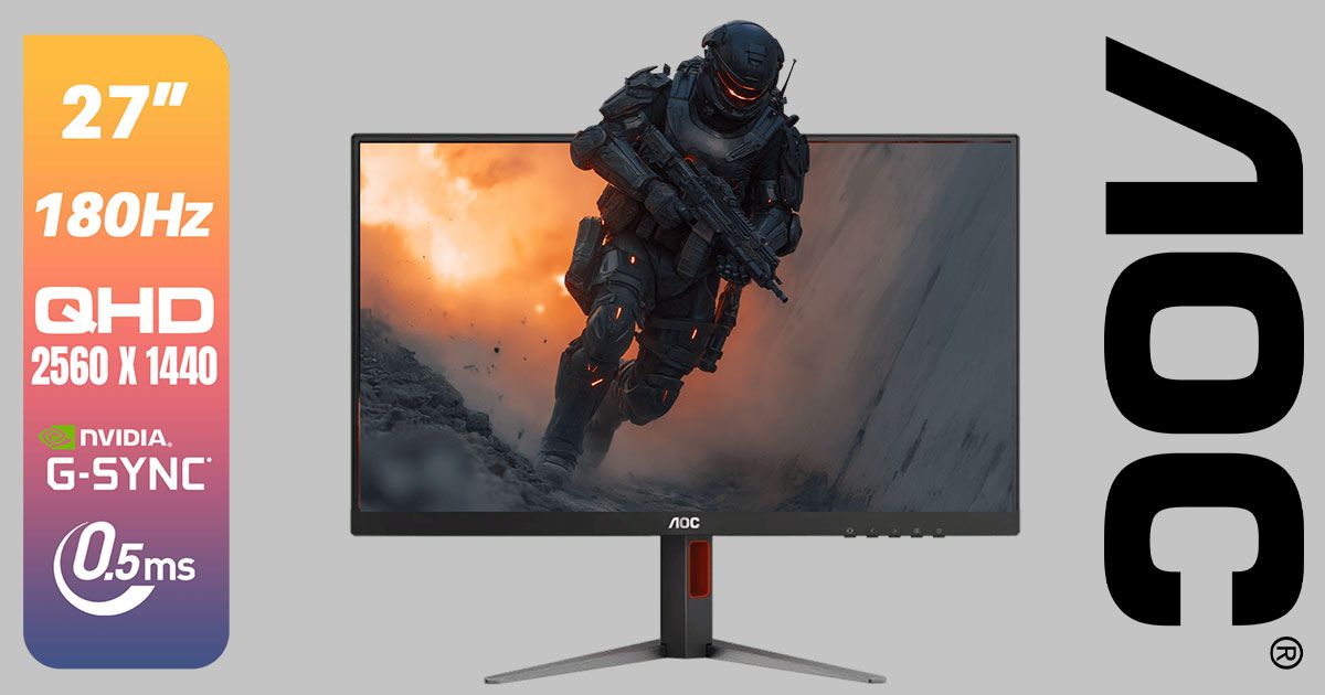AOC Q27G4F 180Hz Gaming Monitor - Ultimate Gaming Clarity