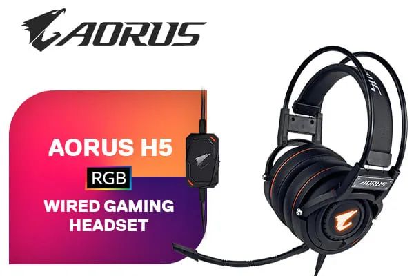 Aorus H5 Gaming Headset – Immersive Sound & Comfort for Gamers