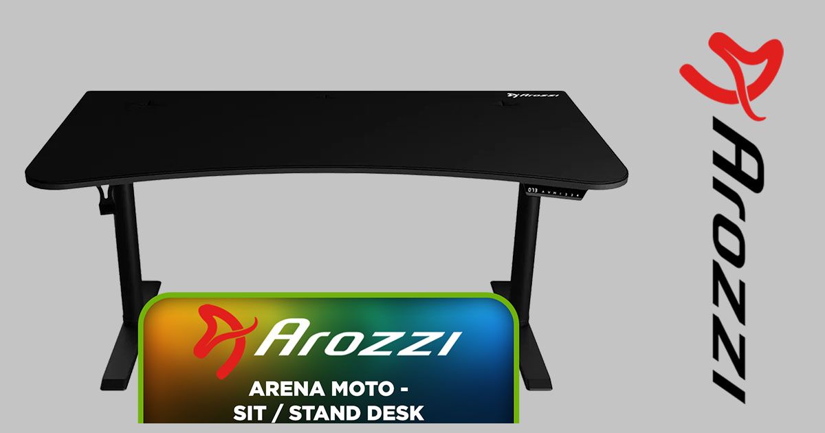 Arozzi AZ-ARENA-MOTO Motorized Ultrawide Sit‑Stand Desk