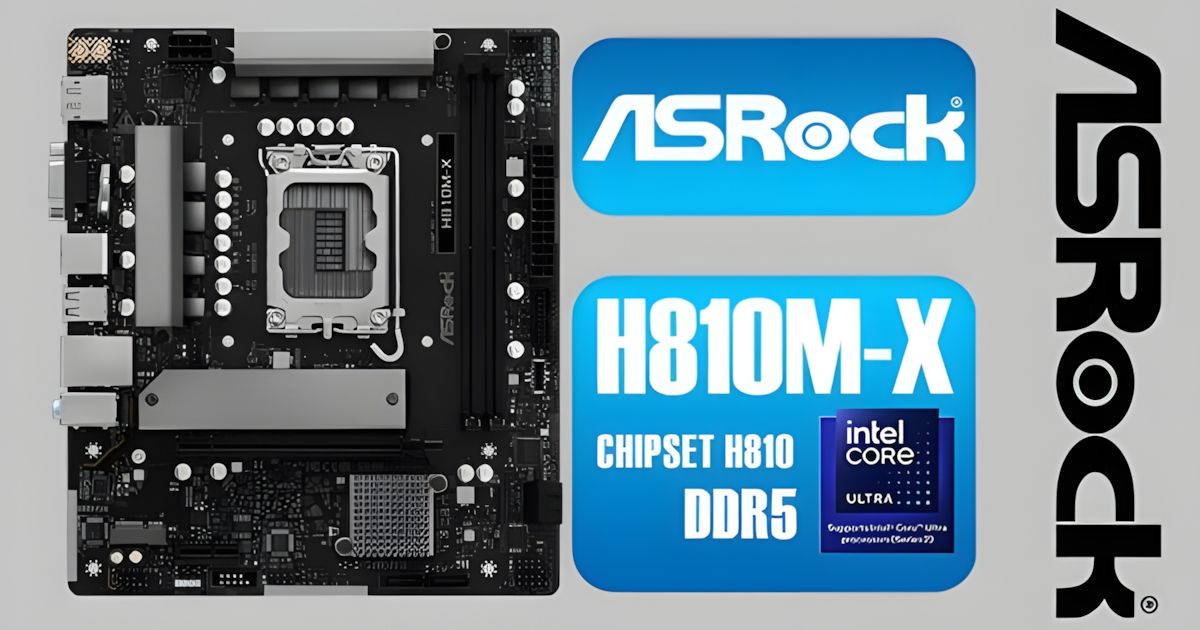 ASRock H810M X Intel Micro ATX Motherboard - Reliable Performance