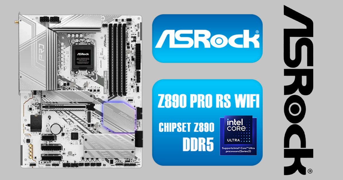 ASRock Z890 Pro RS WiFi – LGA 1851 ATX DDR5 Motherboard