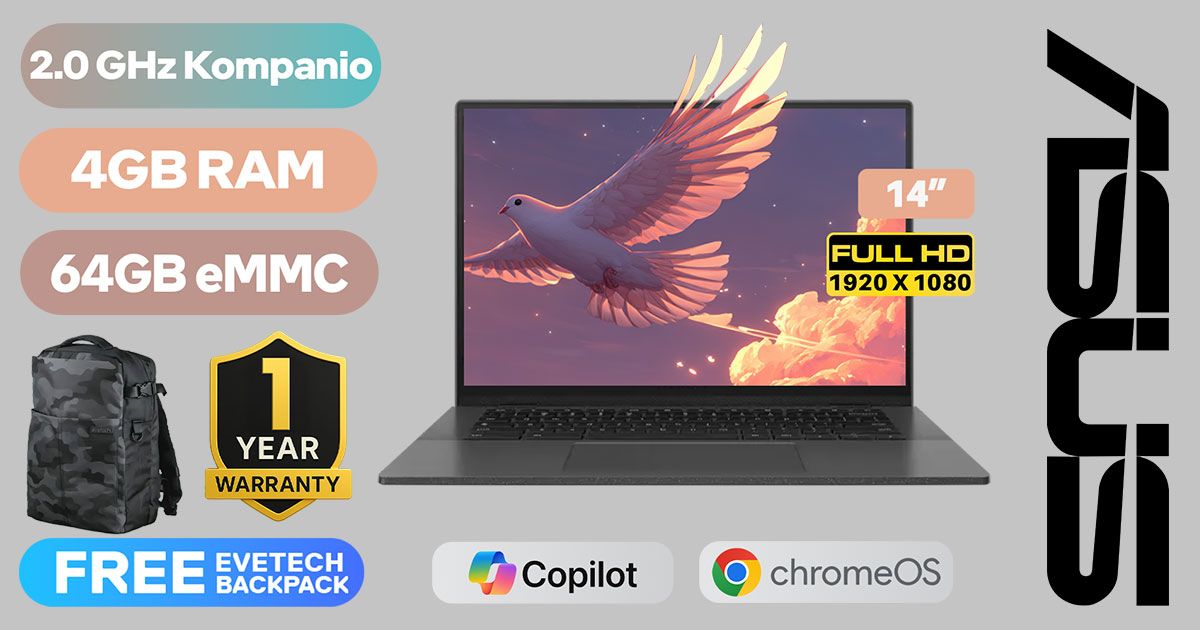 Asus Chromebook CM14 4GB/64GB | Reliable Student Chromebook