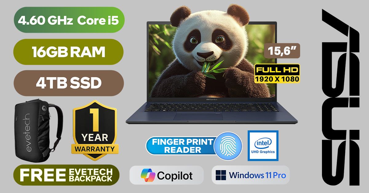 Asus ExpertBook 15 B1502CVA - Intel Core i5 Laptop | 4TB SSD | Evetech