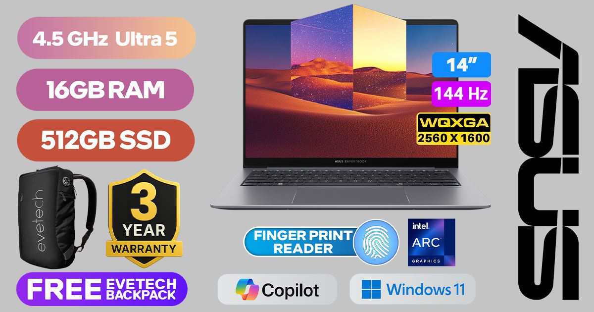 Asus ExpertBook P5 P5405CSA Ultra 5 Laptop - Ultimate Performance