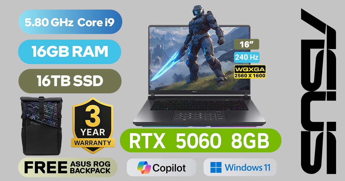 ASUS ROG Strix G16 16GB/16TB | High-Capacity Gaming Laptop