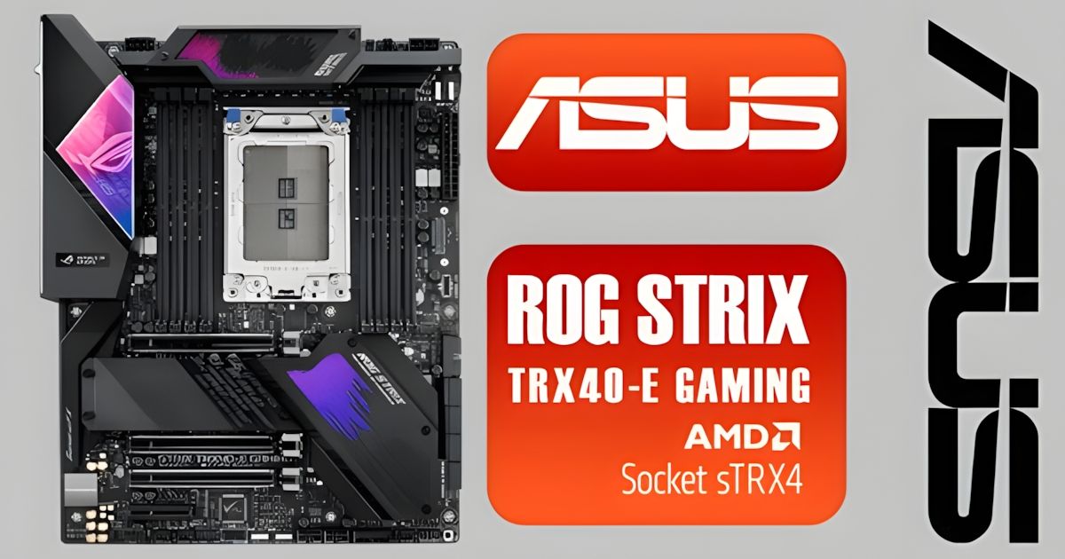 Asus ROG Strix TRX40-E Gaming ATX Motherboard — Wi‑Fi 6, 2.5Gb
