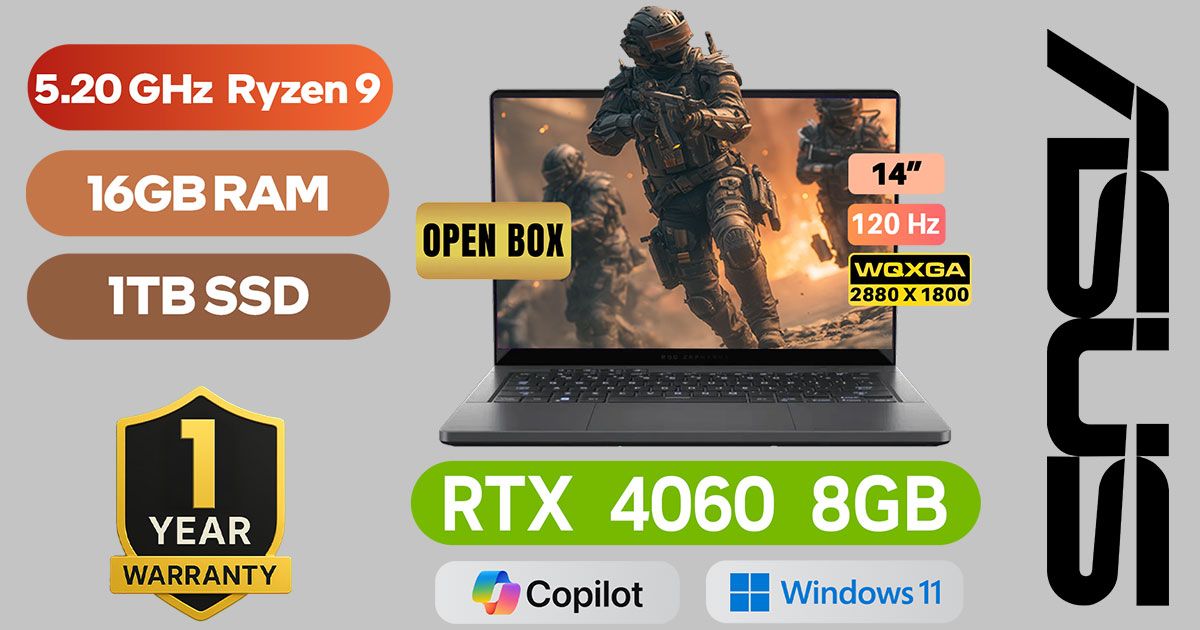 [OPEN BOX] ASUS ROG Zephyrus GA403UV RTX 4060 Gaming Laptop - High ...