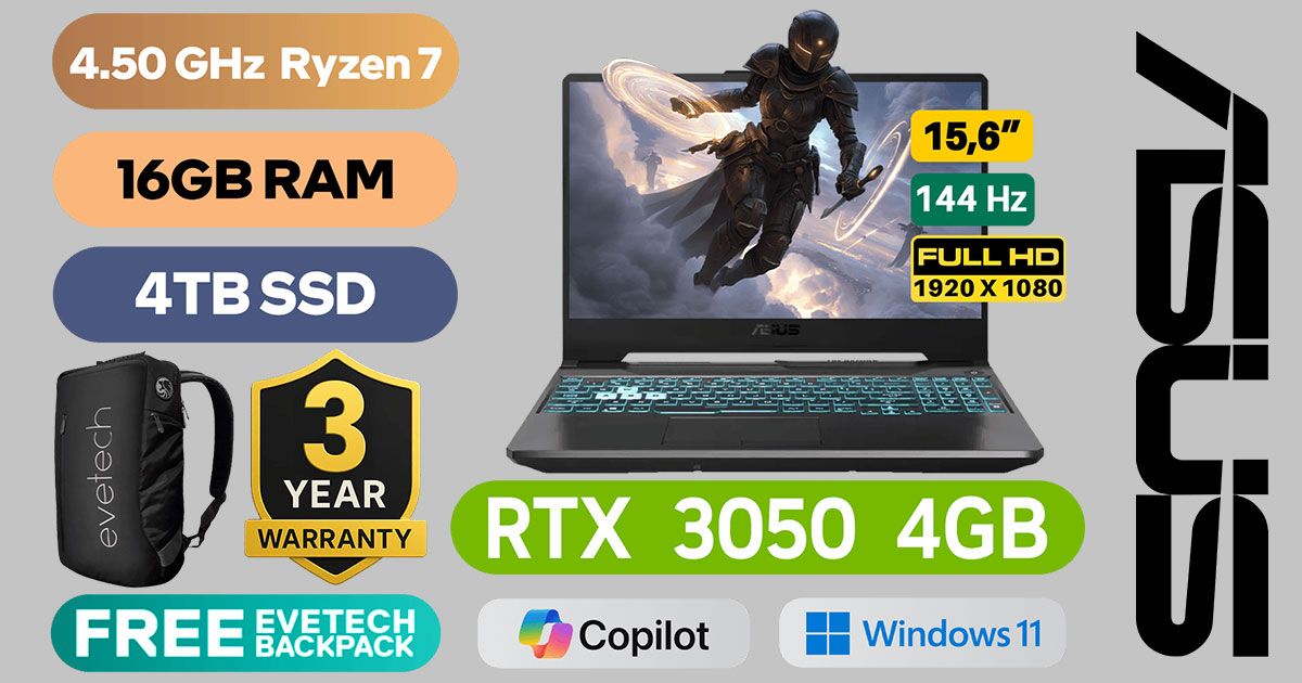 ASUS TUF Gaming A15 FA506N - Ultimate Ryzen 7 RTX 3050 Laptop