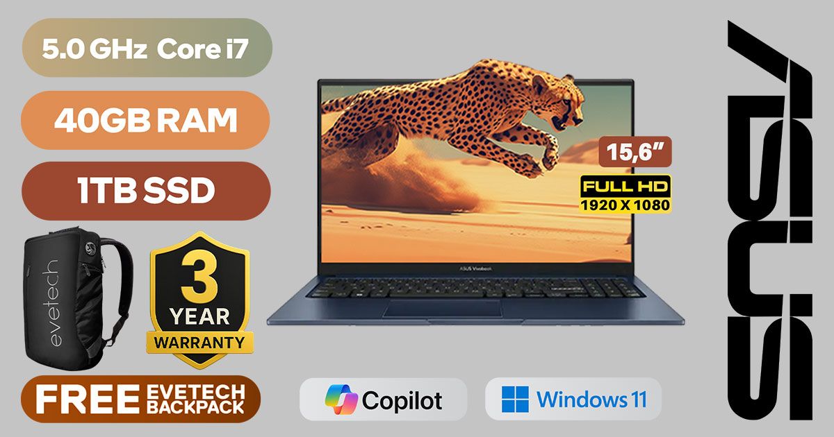 ASUS Vivobook 15 40GB/1TB | Power Productivity Laptop | Evetech