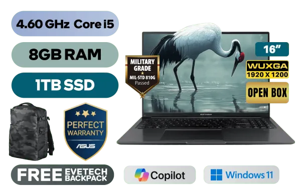 [OPEN BOX] ASUS Vivobook 16 X1605VA 8GB/1TB | Everyday Performance ...