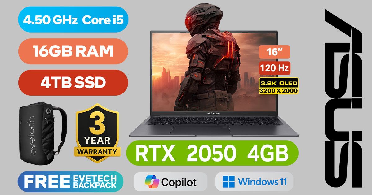 Buy ASUS Vivobook 16X OLED - Intel Core i5, RTX 2050, 16GB RAM, 4TB SSD