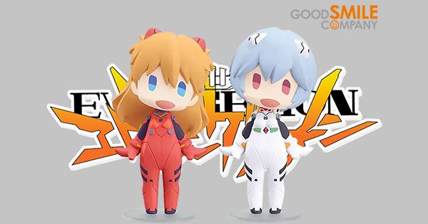 Good Smile Evangelion Chibi Bundle — Asuka & Rei Figures
