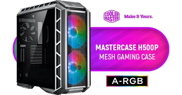 Cooler Master MasterCase H500P Mesh ARGB Gaming Case - Ultimate Cooling ...