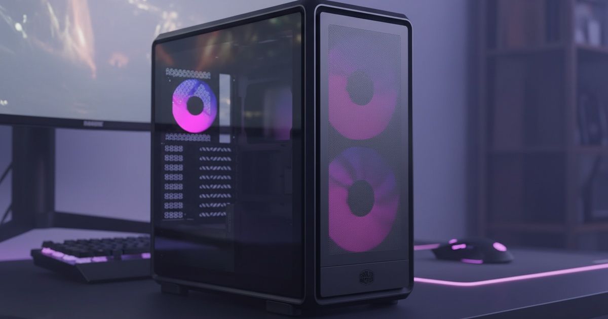 Cooler Master MasterFrame 600 Mesh ARGB ATX Mid-Tower Black Case | Evetech