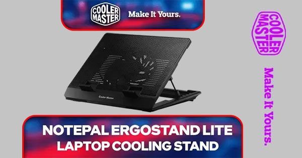 Cooler Master NotePal ErgoStand Lite - Open Box Cooling Stand ...