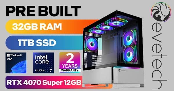 [Pre Built] High-Performance Intel Core Ultra 7 265K Gaming PC with RTX ...