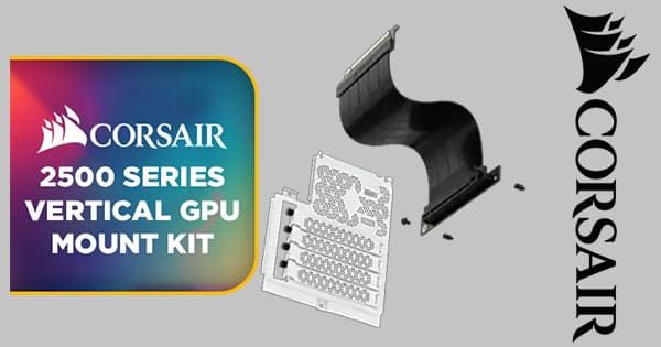 Corsair 2500 Series Vertical GPU Mount Kit - White | Enhance Your ...