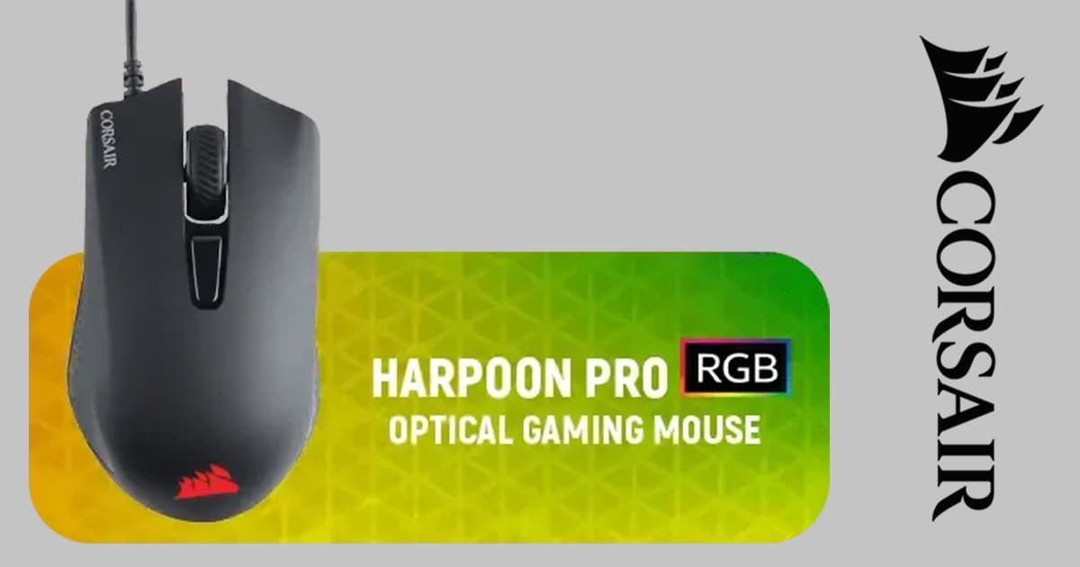 Corsair Harpoon RGB Pro Gaming Mouse — 12,000 DPI, Lightweight