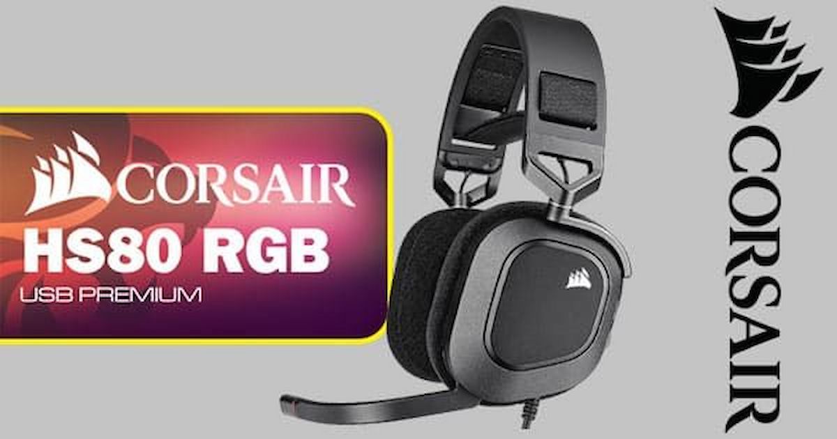 Corsair HS80 RGB USB Gaming Headset with Dolby 7.1