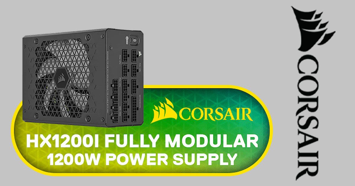 Corsair HX1200i Platinum 1200W ATX Power Supply - Reliable & Efficient