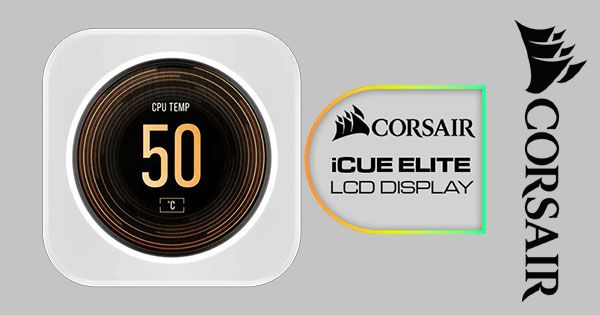 CORSAIR CW-9060066-WW iCUE Elite LCD Upgrade Kit White