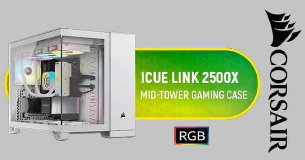 Corsair iCUE LINK 2500X RGB PC Case - White Open Box