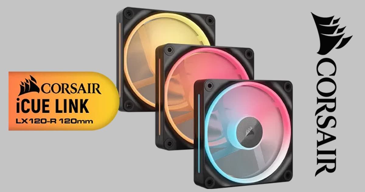 Corsair iCUE LINK LX120-R RGB 120mm PWM Fans - Enhance Cooling