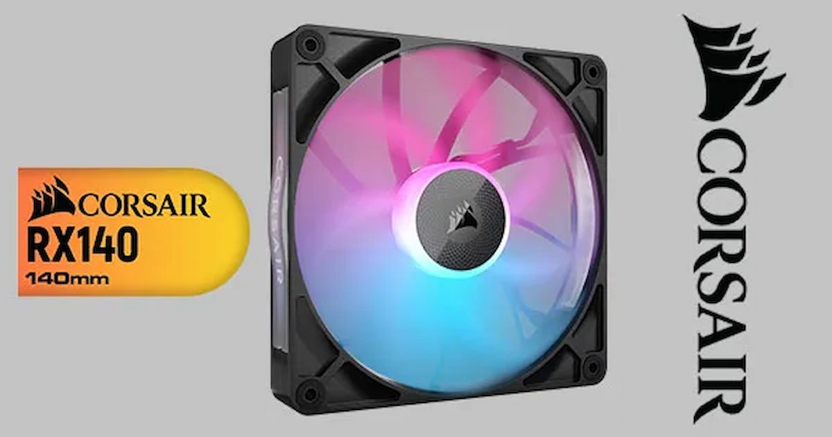 Corsair iCUE LINK RX140 RGB 140mm PWM Fan - Expand & Illuminate