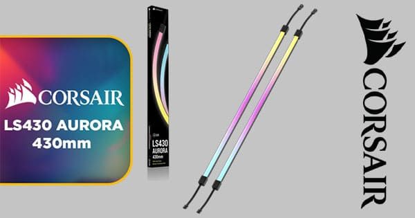 Corsair LS430 Aurora RGB Light Strips 430mm – Dual Diffused LED Strips