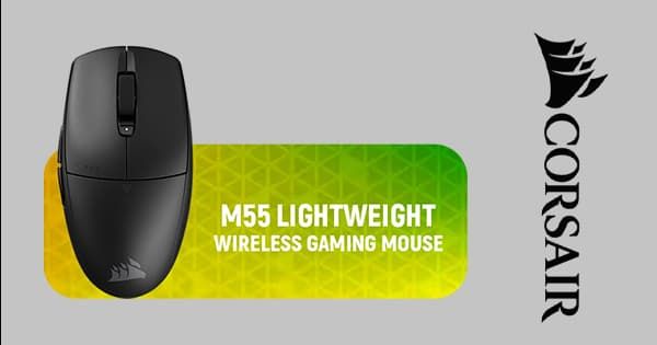 CORSAIR M55 Wireless Lightweight Gaming Mouse - Precision Gaming