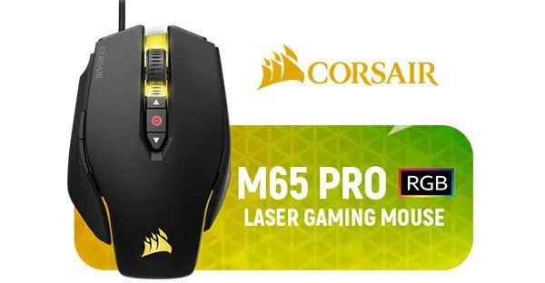 Corsair M65 Pro RGB FPS Laser Gaming Mouse - Precision & Comfort