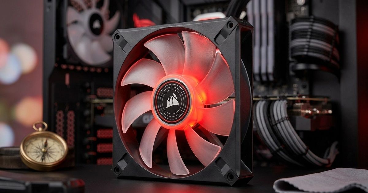 Corsair ML140 LED ELITE Red 140mm PWM Magnetic Levitation Fan | Evetech