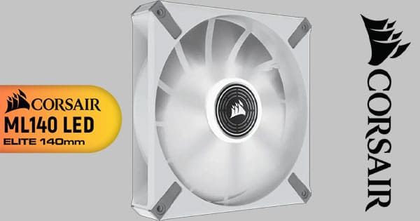 Corsair ML140 LED ELITE White Fan | Premium Performance & Aesthetics
