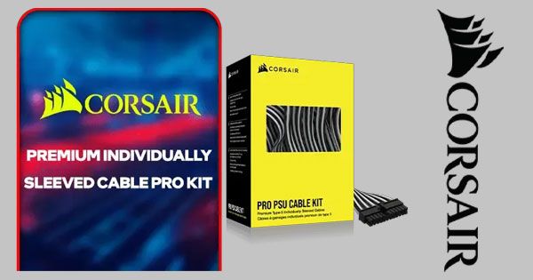 CORSAIR Premium Individually Sleeved DC Cable - Black/White for ...