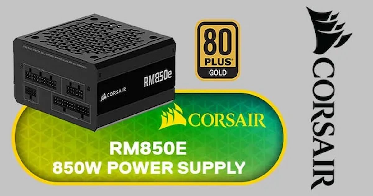 CORSAIR RM850e 850W ATX 3.1 PCIe 5.1 Power Supply