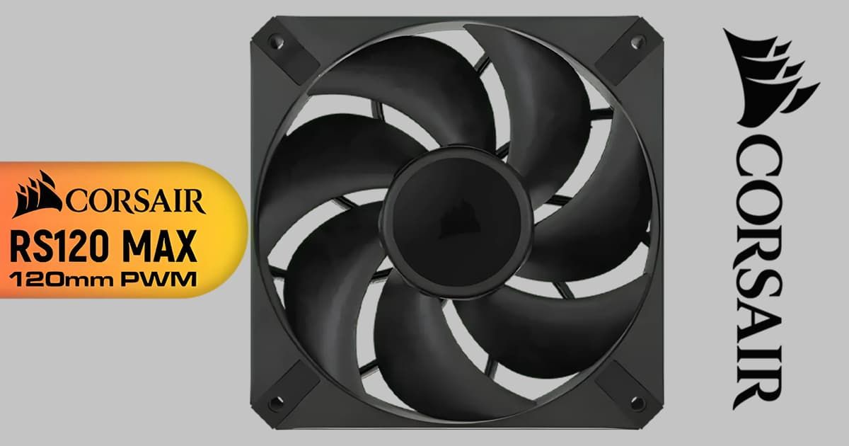Corsair RS120 MAX 120mm PWM Thick Fan — 2,000 RPM