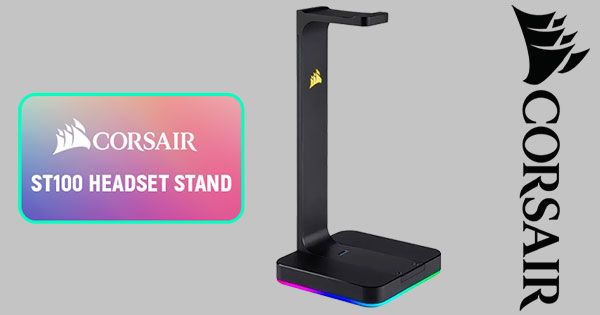 Corsair ST100 RGB Headset Stand CA-9011167-AP with 7.1 Audio