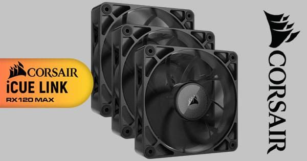 Corsair iCUE LINK RX120 MAX 120mm PWM Thick Fans Starter Kit